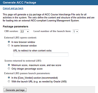 Supporting AICC Access